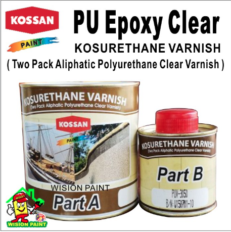 1L KOSSAN TRANSURETHANE VARNISH 3050 PU CLEAR ( 1LITRE ) PAINT | Lazada