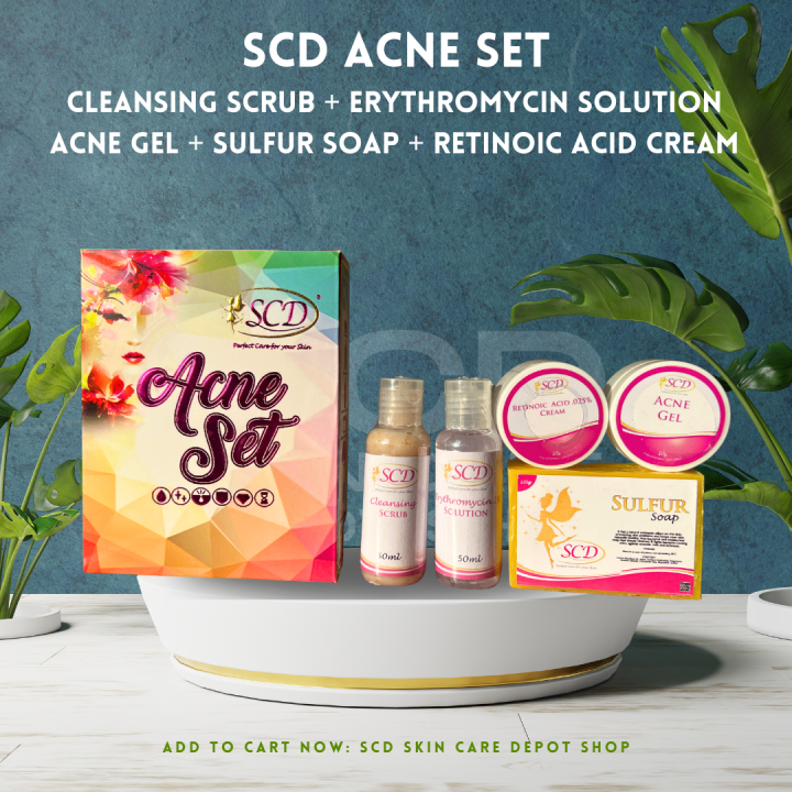 SCD Acne Set w/ FREEBIES (Anti Acne Solution: Cleansing Scrub ...