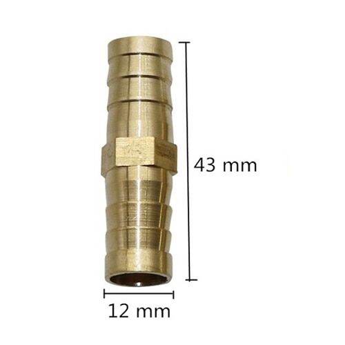 Brass Straight Hose Pipe Fitting Equal Barb 6mm 8mm 10mm 12mm Copper ...