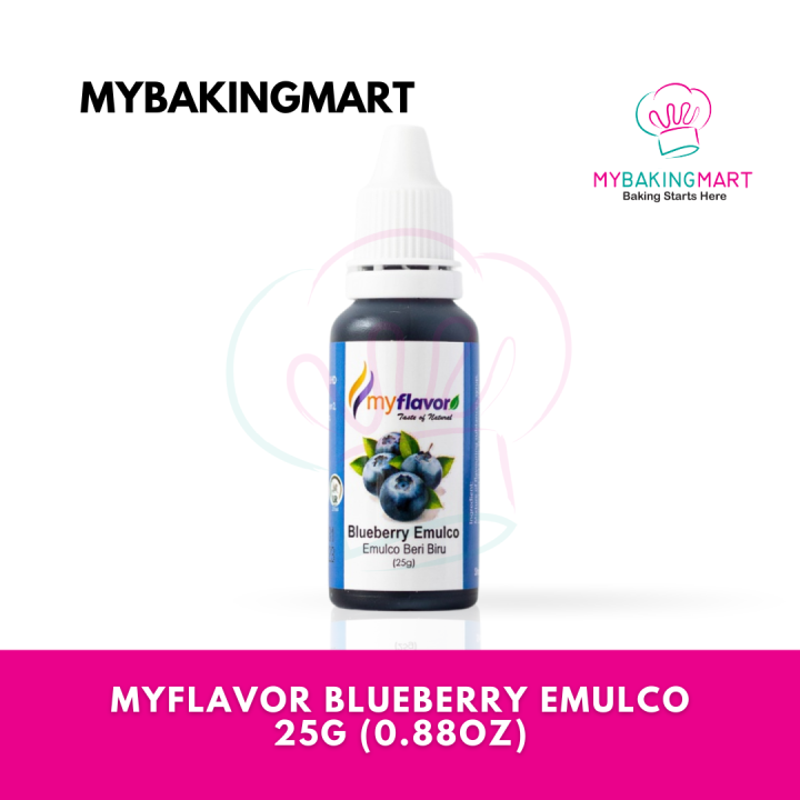 Mybakingmart | Myflavor Blueberry Emulco / Emulsifier & Pewarna Makanan ...