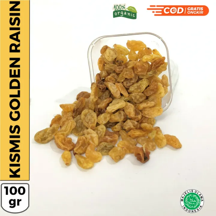 kismis golden raisin 100gr / kismis asam manis / kismis oleh oleh haji ...
