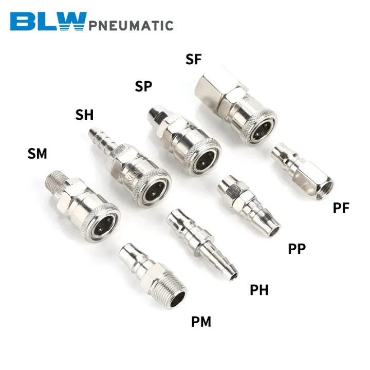 Pneumatic Fitting Japanese Type Quick Connector Tube Coupling 10/20/30/40 PP SP PF SF PH SH PM ...