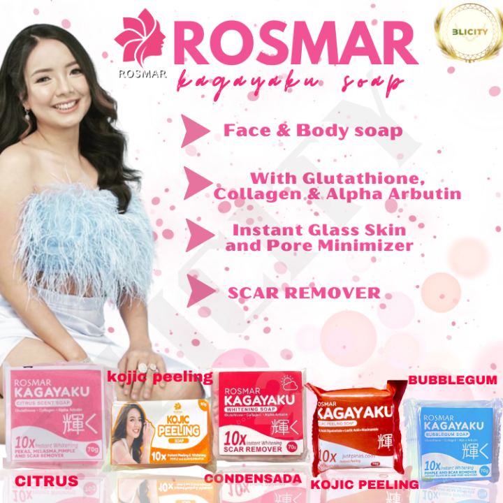 Rosmar Kagayaku Soap 70g Rosmar Condensada Bubblegum Citrus Rosmar ...