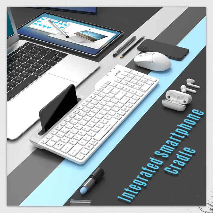 A4Tech Fstyler FBK25 Bluetooth&2.4G Wireless Keyboard/Connect up to 3 ...