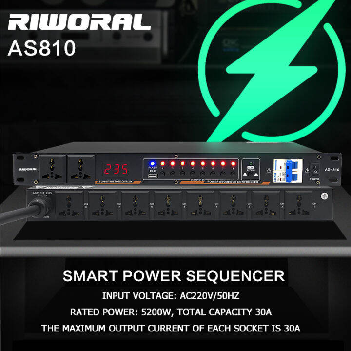 GOLA SOUND RIWORAL AS-810 power sequencer controller 8 channels controllable + 2 channels ...