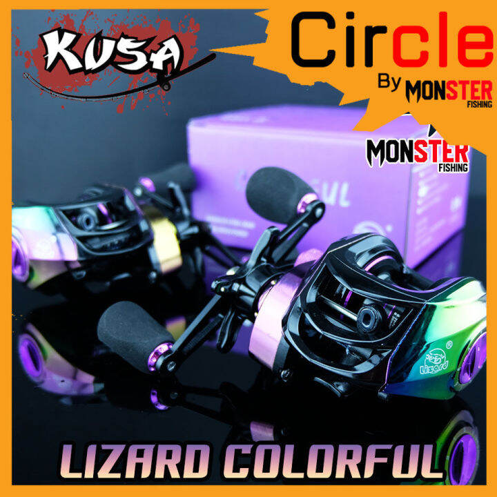 รอกหยดน้ำ LIZARD COLORFUL สีไทเทเนี่ยม (มีทั้งหมุนซ้ายและหมุนขวา ...