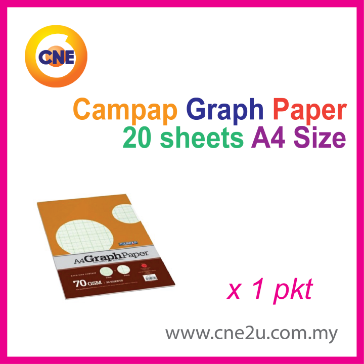 Campap A4 Graph Paper 20 sheets CA3711 | Lazada