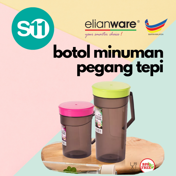 Elianware 500/700/900ml Tumbler with Handle / Botol Air Dgn Pemegang ...