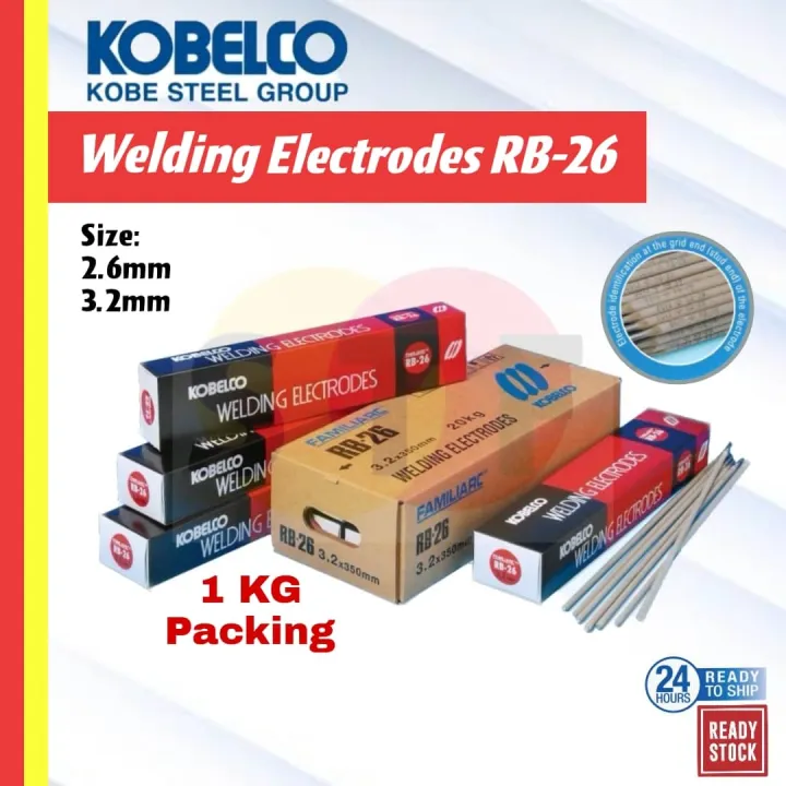 1KG KOBELCO Welding Electrode RB26 E6013 (2.6mm/3.2mm) | Lazada