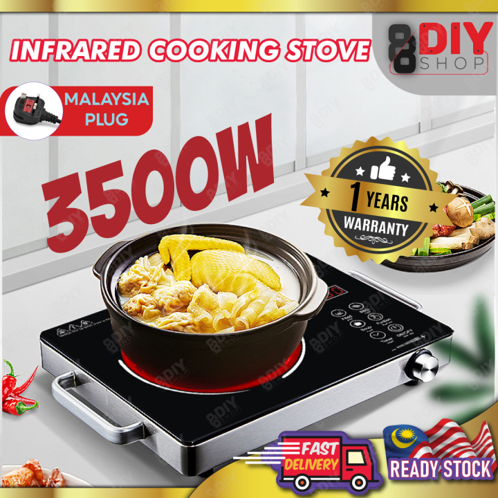 88 DIY Shop - (1 Year Warranty) 3500W Multifunction Infrared Ceramic ...