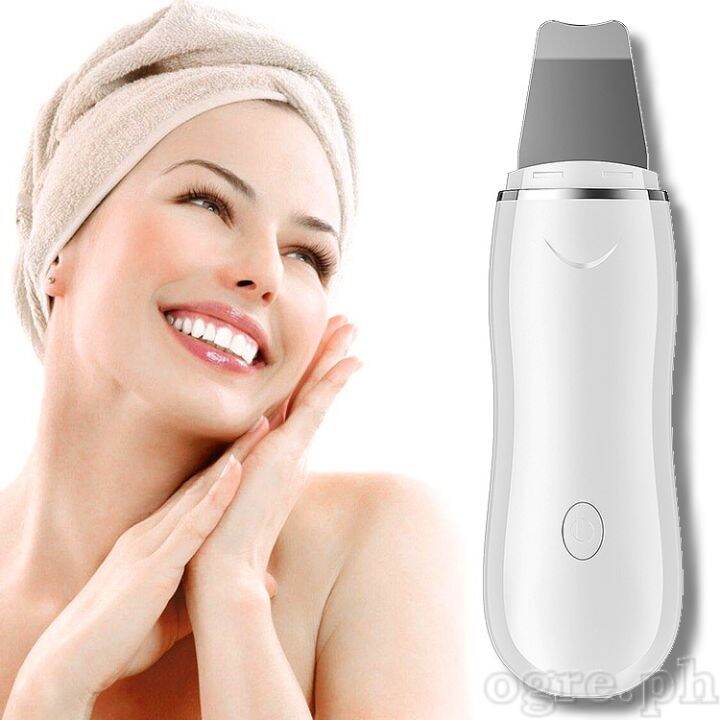 Cordless Ultrasonic Facial Skin Scrubber USB-Rechargeable | Lazada PH