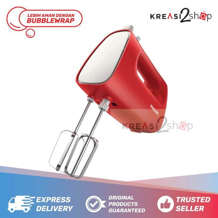 Philips Hand Mixer / Pengaduk HR1552/10 Red Merah | Lazada Indonesia