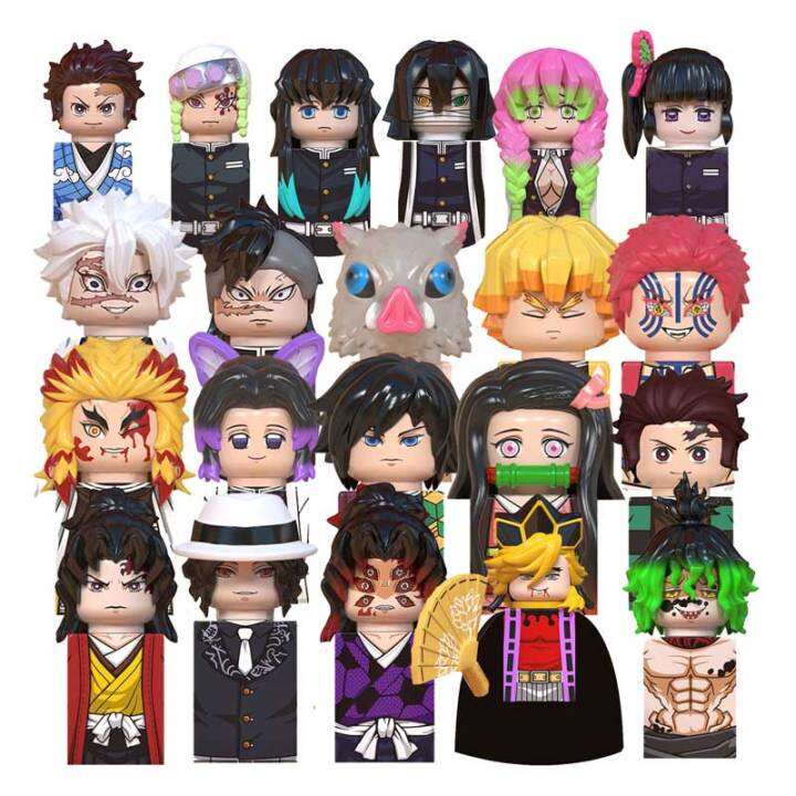 Demon Slayer Building Blocks Nezuko Kyoujuro Rengoku Demonias Zenitsu ...