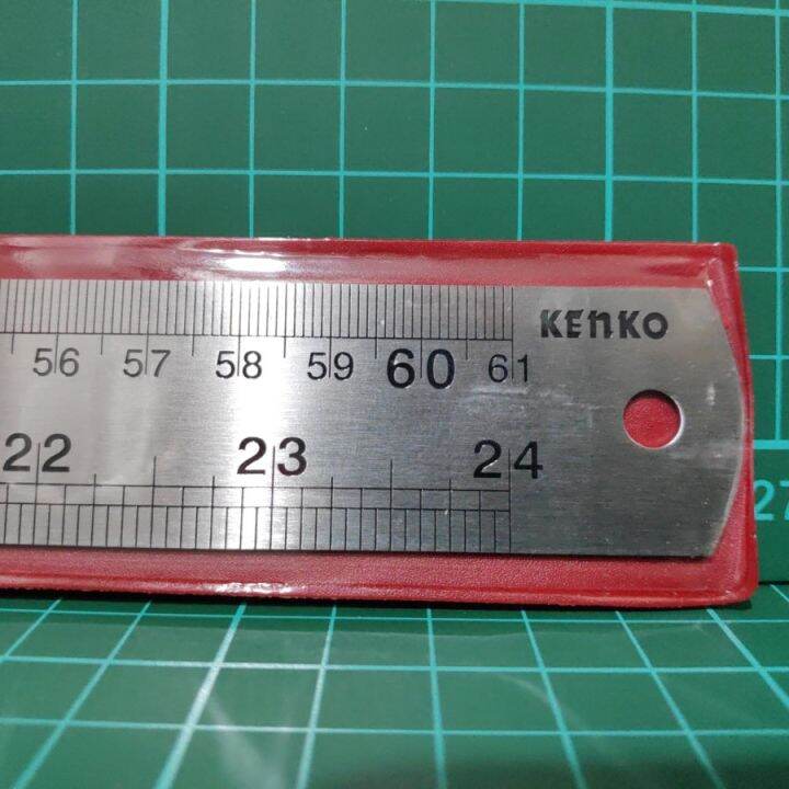 Kenko Penggaris Besi 60 Cm Stainless Steel Ruler 60Cm Tebal | Lazada ...