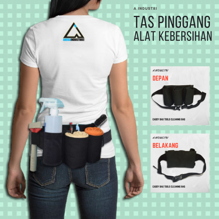 Tas Pinggang Cleaning Service Perlengkapan Alat Kebersihan Office Boys ...