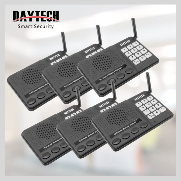 🚚ส่งไวจากไทย 🚚【COD】ส่งไวจากไทยDaytech Wireless Intercom System ระบบอินเตอร์คอมไร้สาย 10 ช่อง ...