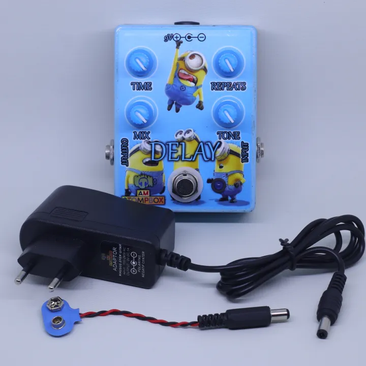 Efek AM Stompbox DELAY untuk gitar , bass , vocal , mic , biola effect ...