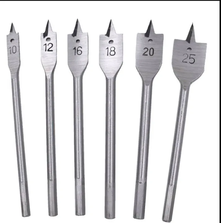 FLAT WOOD BIT (12mm/14mm/16mm/18mm/20mm/22mm/25mm) sold Per piece ...