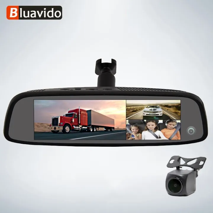 3 Cameras 4G Android Car Mirror Video Recorder GPS Navigation ADAS 2G ...