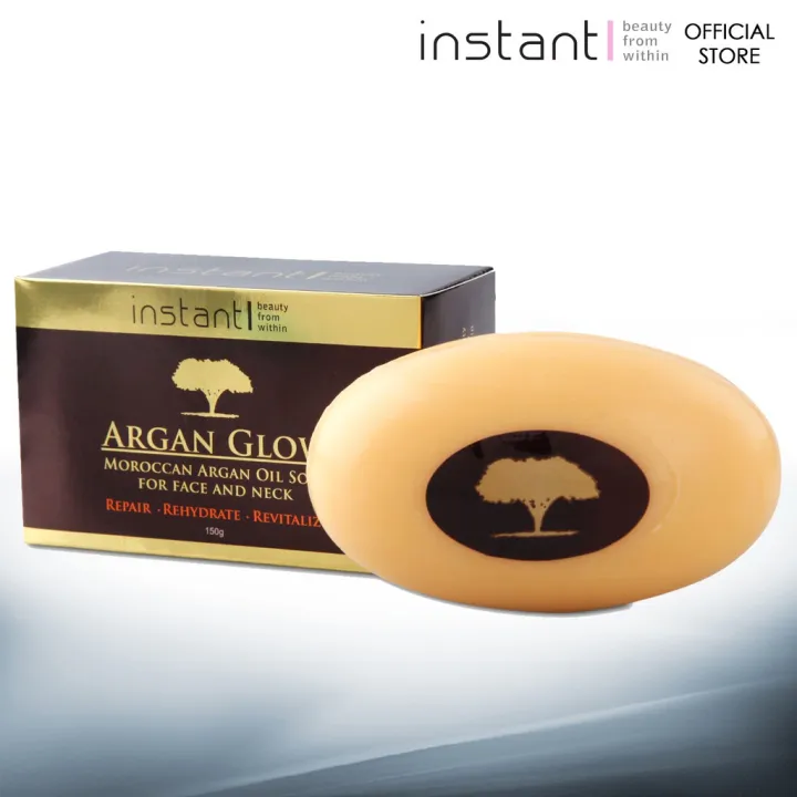 INSTANT Argan Glow Moroccan Argan Soap with Soap Pouch 150g AX-AS ...
