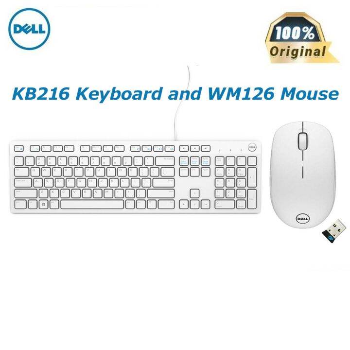 PH STOCK丨Dell KM117 KB216 MS116 WM126 Multimedia Wireless Wired Office Typing Keyboard Optical ...