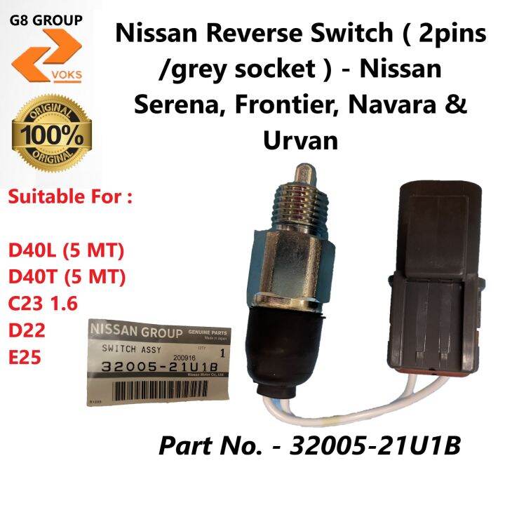 Nissan Reverse Switch ( 2 pins / grey socket ) - Nissan Serena ...