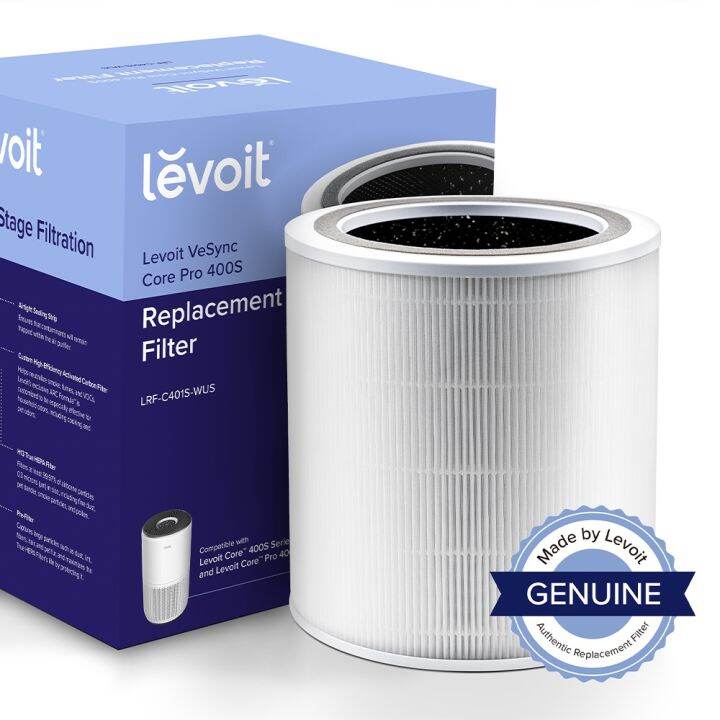 Levoit Core 400S True HEPA 3-Stage Original Replacement Filter - Core ...