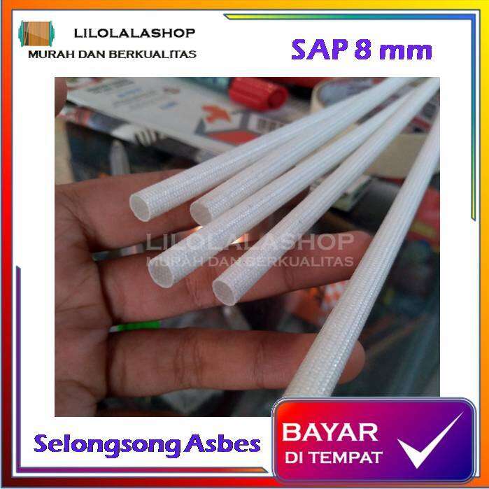 Selongsong asbes putih/selang asbes anti panas ukuran 8 mm | Lazada ...