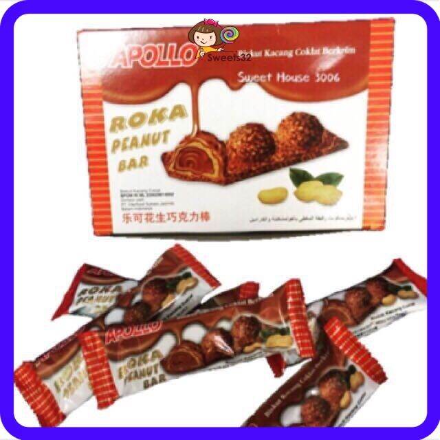 Apollo Chocolate Peanut Bar Roka 1080 (24x18g) | Lazada