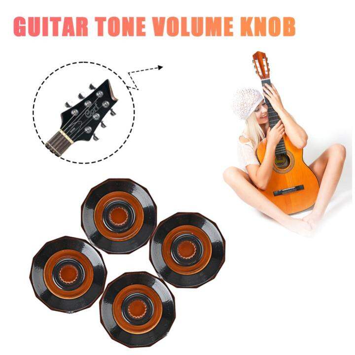 4Pcs Speed Volume Tone Control Knobs Lampshade Style Guitar Tone And ...