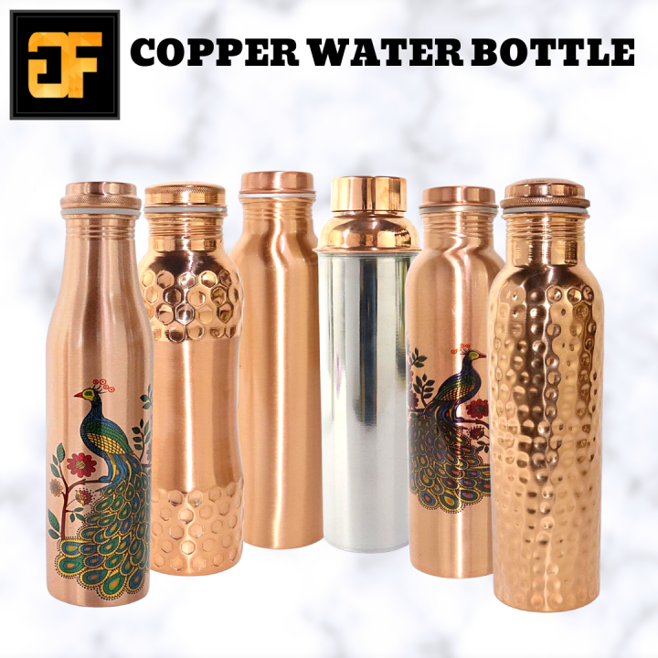 Pure Copper Water Bottle/Copper Flasks 800ml , 850ml & 900ml/GF89 | Lazada
