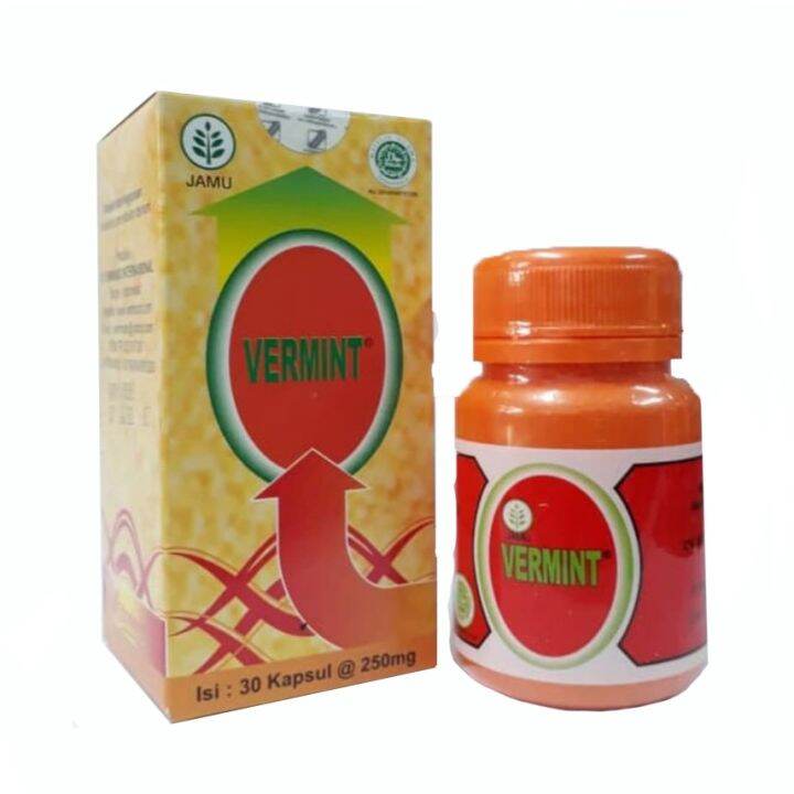 Vermint kapsul herbal demam typus tipes ekstrak cacing lumbricus vermin ...