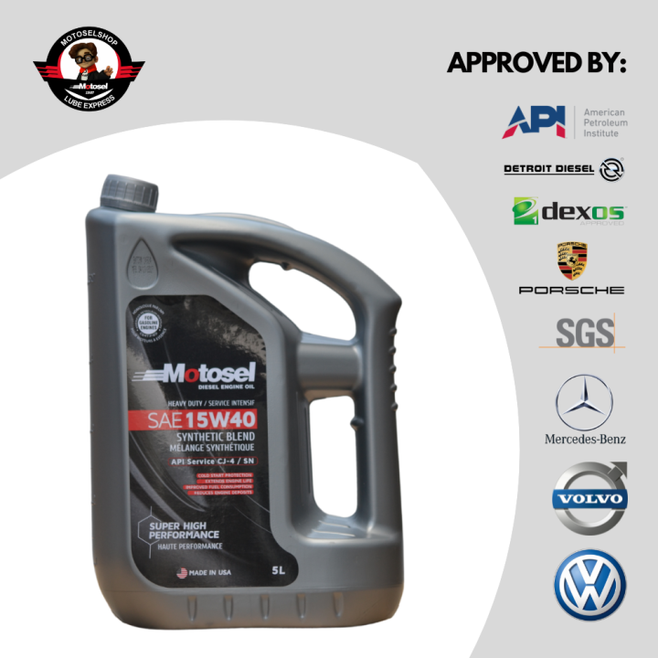 15W40 MOTOSEL USA SEMI SYNTHETIC MINYAK HITAM ENJIN DIESEL TUGAS BERAT ...