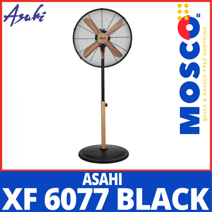 Asahi XF 6077 Black l 16-inch, Stand Fan, 4-Leaf Blade | Lazada PH
