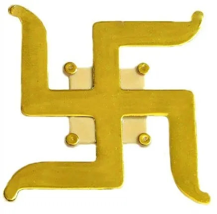 TNT Swastik Gold Sticker - Gold Finish 3D Sticker - For Good Luck From ...