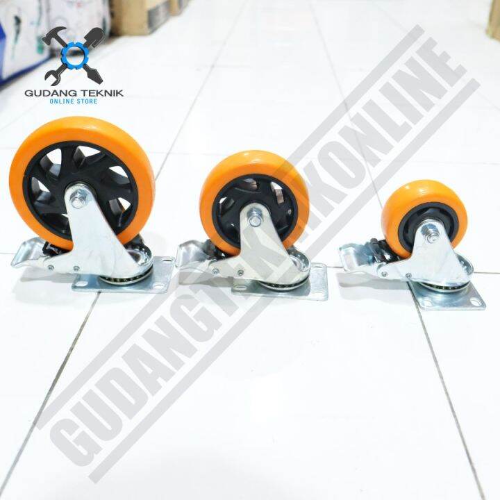 Roda Trolley Hidup + Rem Orange / Roda Hidup Rem - Roda Trolli Trolley ...
