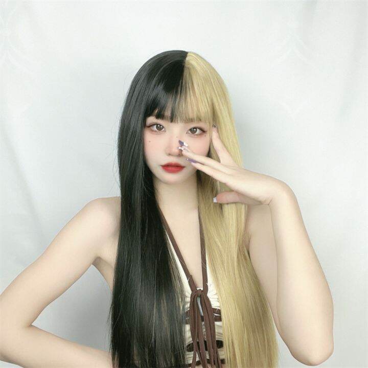 Y2K2คุณภาพสูงแฟชั่นสีแดงไฟเบอร์กันความร้อนเด็กผู้หญิงวันฮาโลวีนต่อวิกผม ...