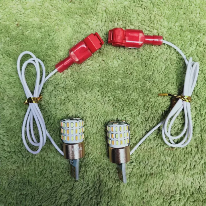 COD MOTORCYCLE DOUBLE CONTACT LED/SIGNAL LIGHT DUAL MODE DRL (YELLOW ...