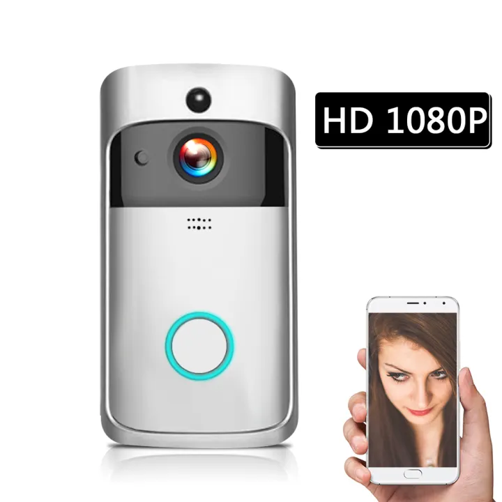 Smart HD 1080P Wire-less Video Intercom WI-FI Video Door Phone Visual ...