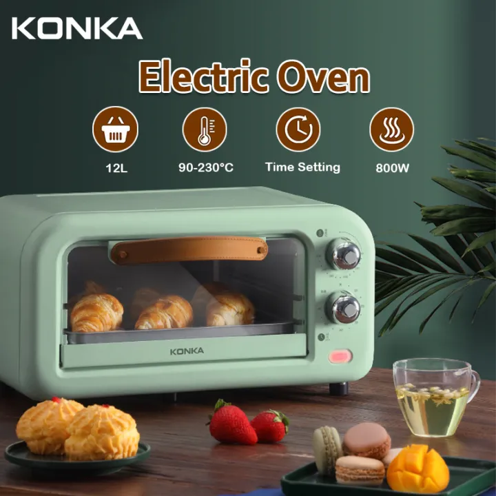 Italian Retro Mini Oven 800W 12L Original KONKA KAO-1202E （90-230℃）For ...