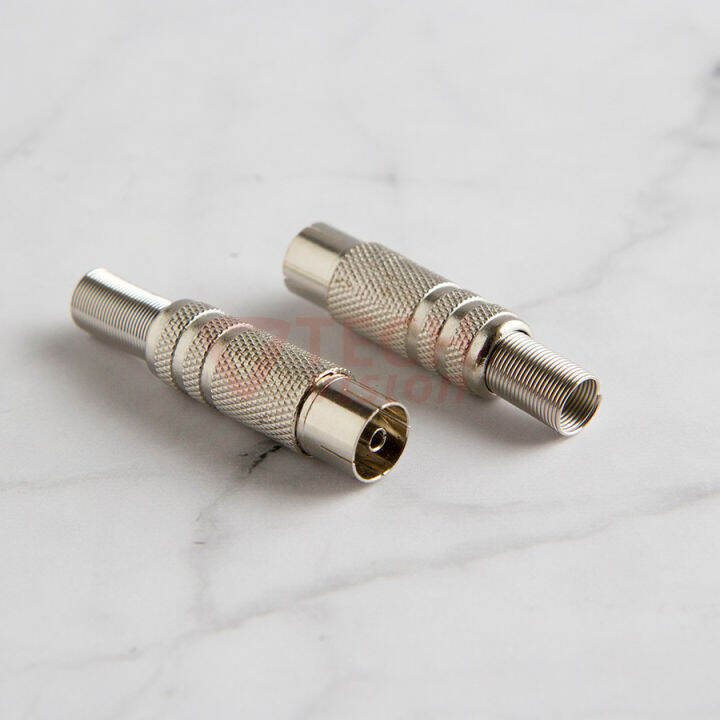 Socket TV Besi Silver Per (Soket PAL RF Antenna Female Connector) | Lazada Indonesia