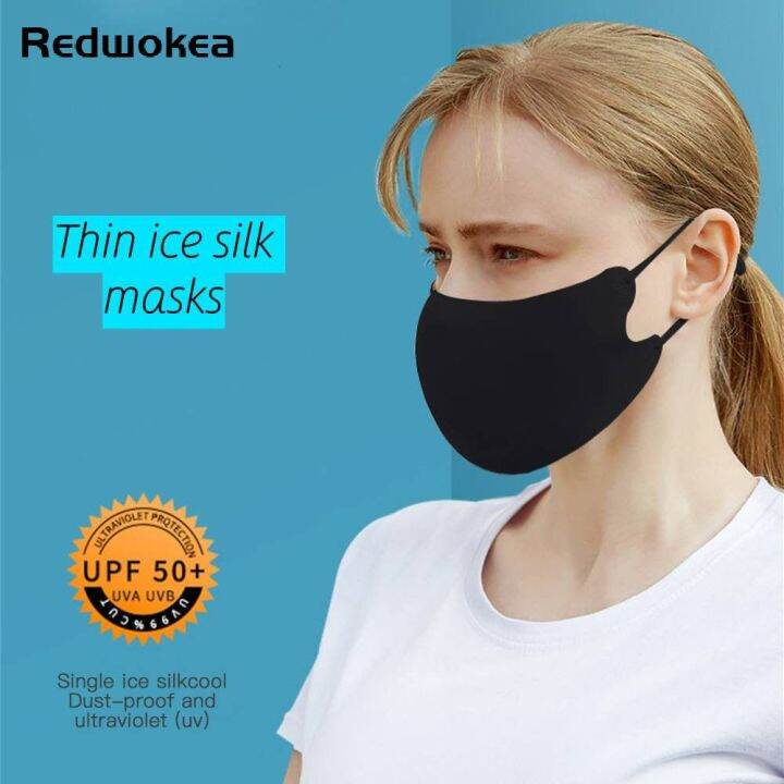Redwokea 3 Chiếc Khẩu Trang Đạp Xe Lụa Băng Khẩu Trang Chống Nắng UPF50 + 3d Ba Chiều Giặt Được ...