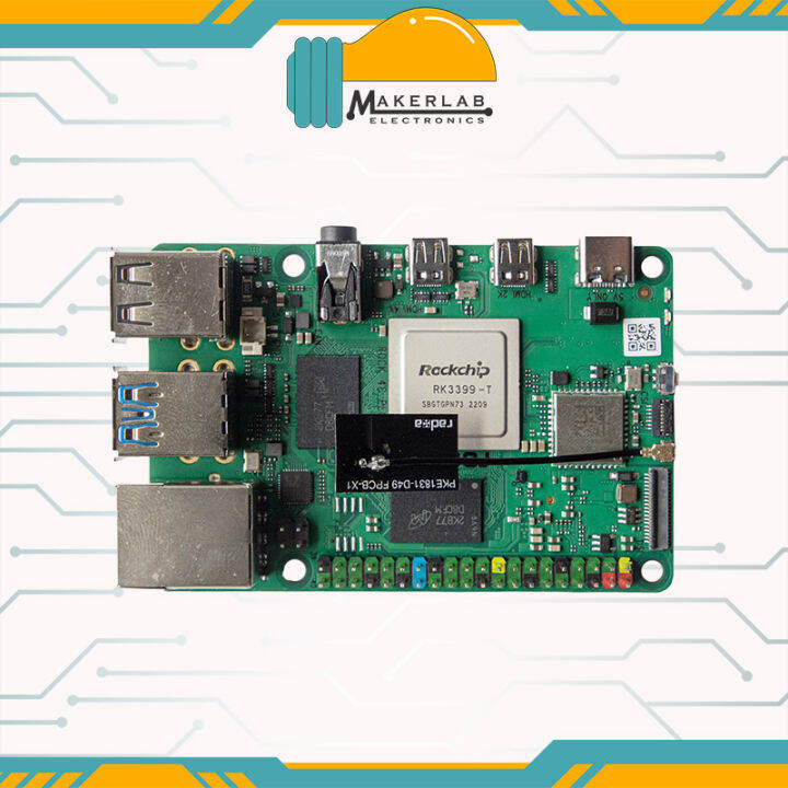 RADXA ROCK PI 4 Model C Plus 4G Single Board Computer 4GB LPDDR4 RAM ...