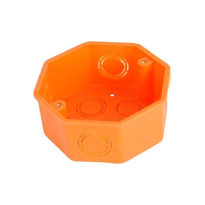 Royu Original PVC Junction Box Orange 4 x 4 Electrical Box without ...
