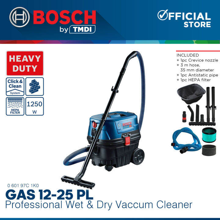 Bosch POWER SOCKET 1200W 2-IN-1 Heavy Duty Industrial 25L Vacuum ...