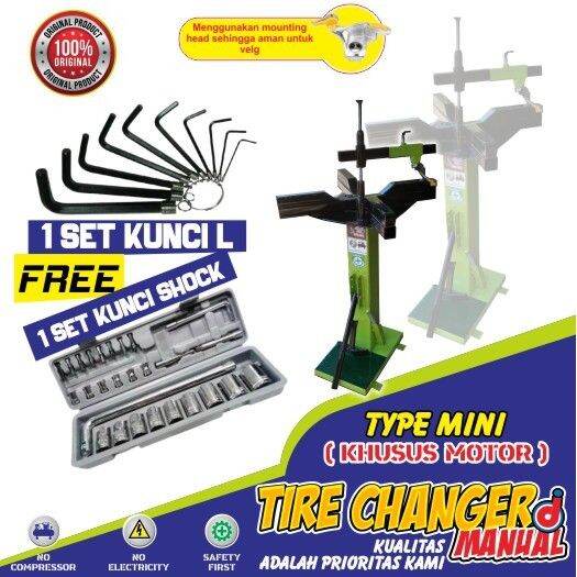 Tire changer manual atau alat buka ban secara manual untuk motor / Tyre ... Tire changer manual atau alat buka ban secara manual untuk motor / Tyre ...