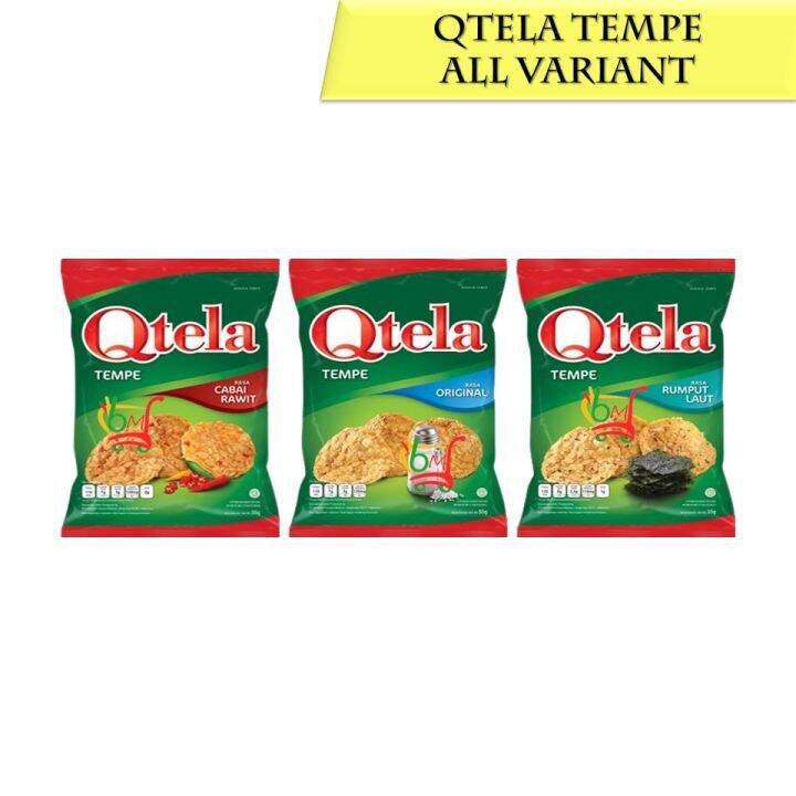 Qtela Keripik Tempe Khas Indonesia All Variant | Lazada Indonesia