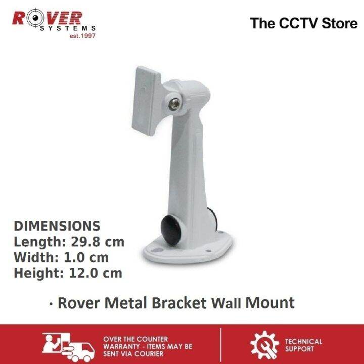 Rover Systems 29.8 cm x 1.0 cm x 12.0 cm L-type Wall Mount Metal CCTV ...