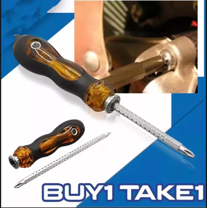 BHT 2 in 1 Retractable Adjustable Ratchet Screwdriver Set Two-Way Buy 1 ...