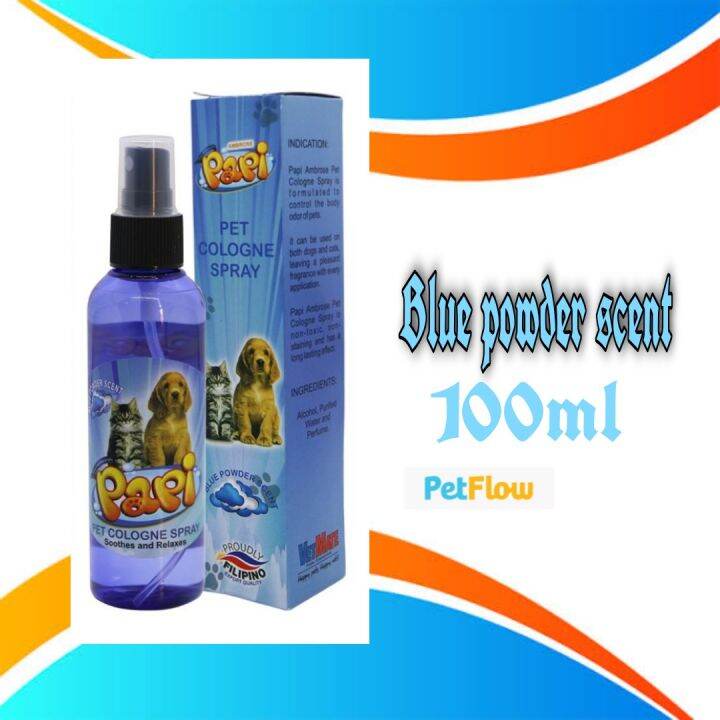 Papi pet cologne spray Blue powder scent 100ml | Lazada PH